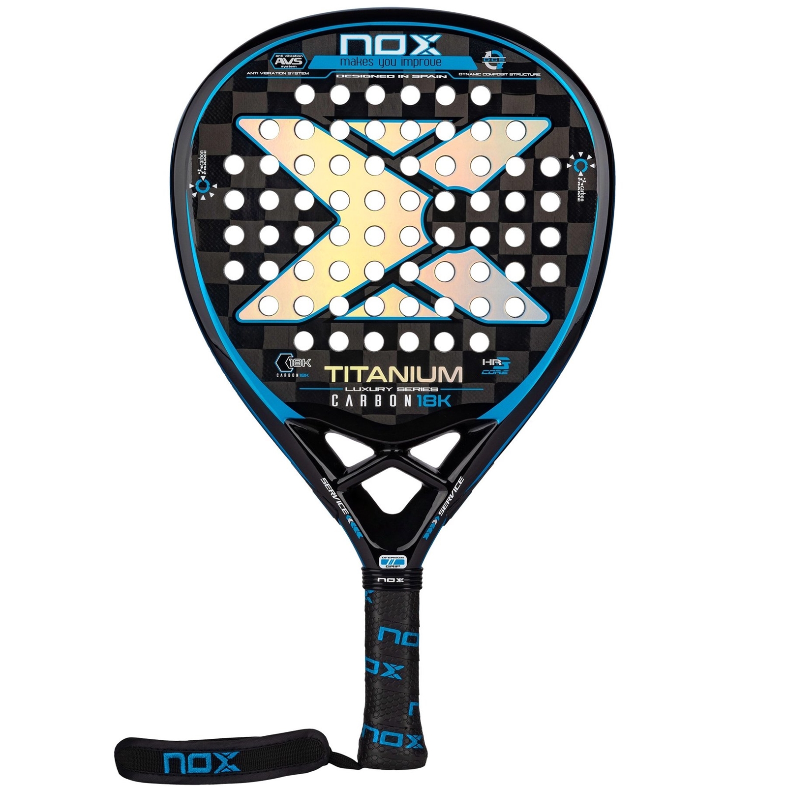 Nox Titanium Carbon 18K Luxury | Padelracket→ Spara 18%