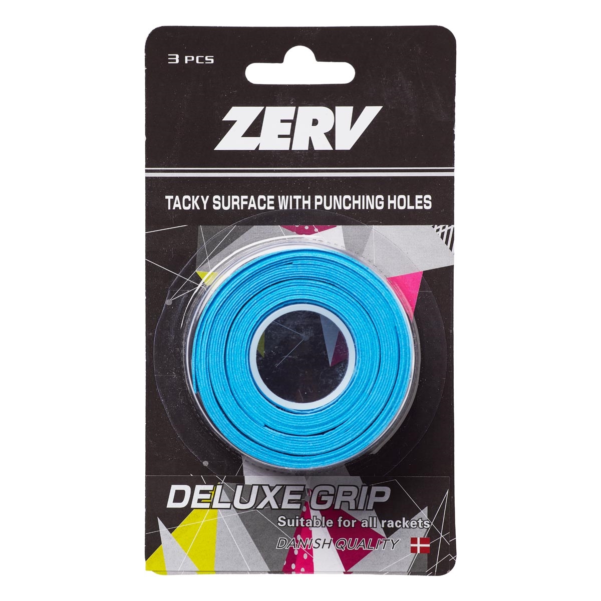 ZERV Deluxe Grip Blå 3-pack | Padel Tennis Linda » Bra pris