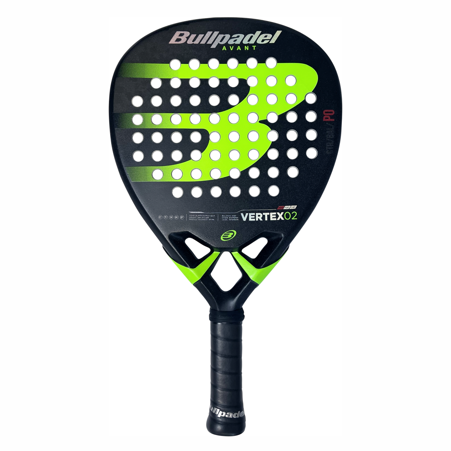 Bullpadel Vertex 02 21 | Padelracket i svart ⇒ Lågt pris